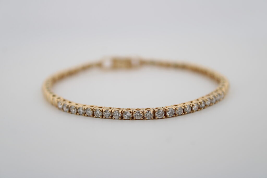 Diamond Half Tennis Moon Bracelet - Eastpoint Jewelry